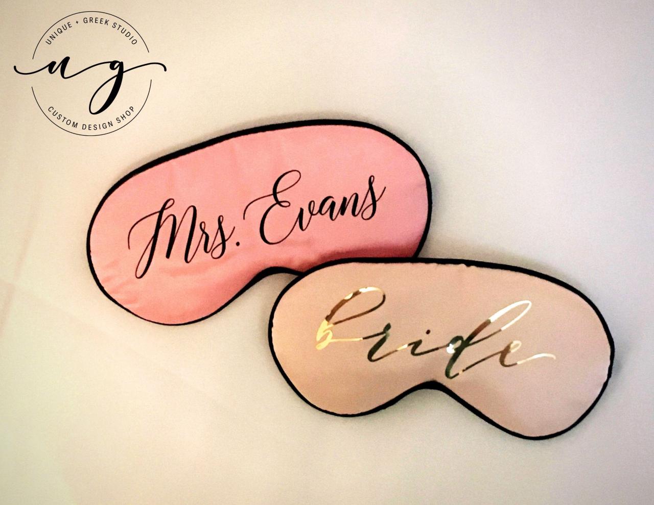 Personalized Sleep Mask | Custom Name Eye Mask | Silk Satin Mask ...