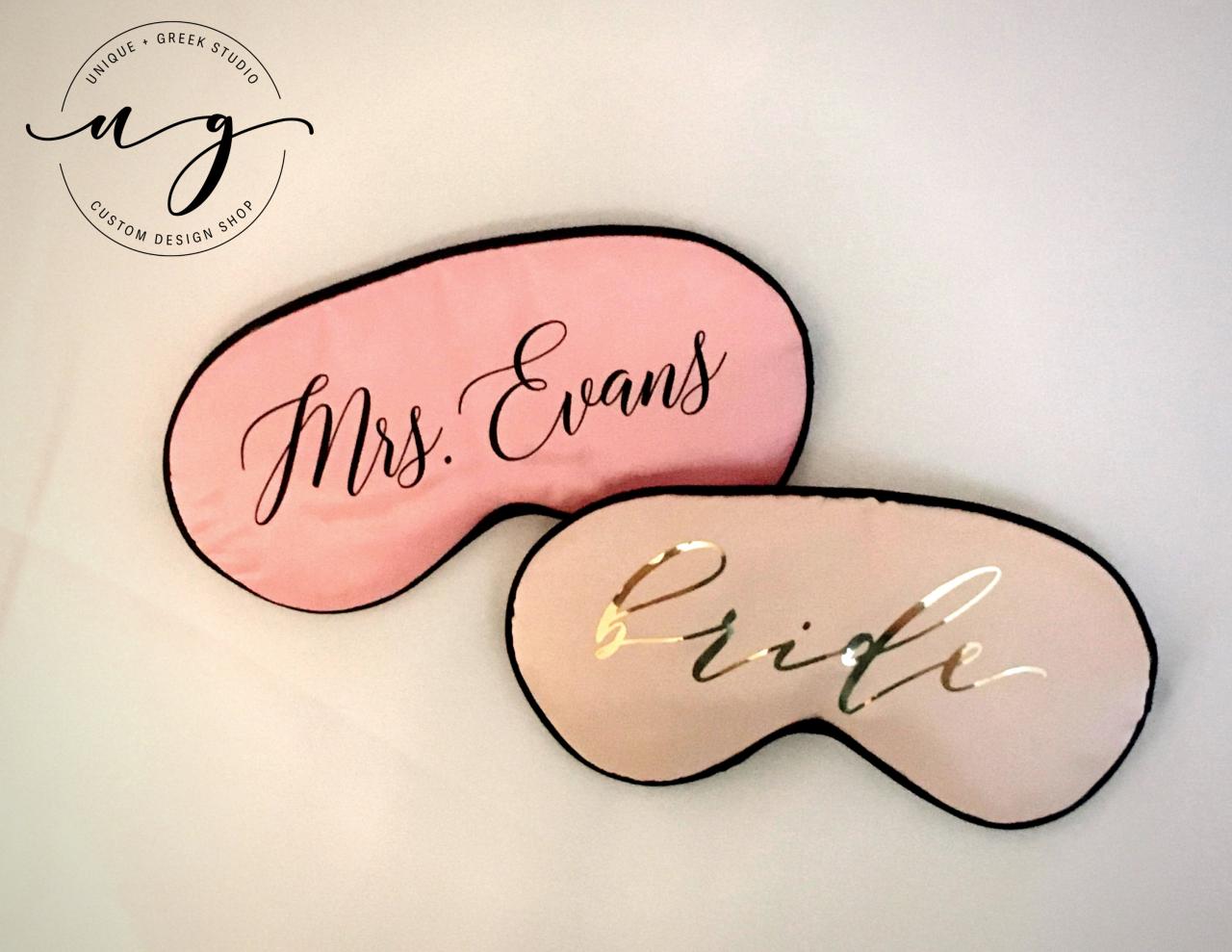 Personalized Sleep Mask | Custom Name Eye Mask | Silk Satin Mask ...