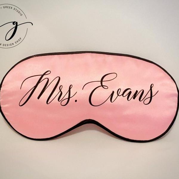 Personalized Sleep Mask | Custom Name Eye Mask | Silk Satin Mask ...