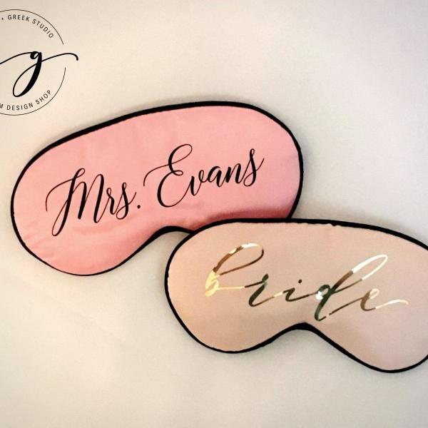 Personalized Sleep Mask | Custom Name Eye Mask | Silk Satin Mask ...