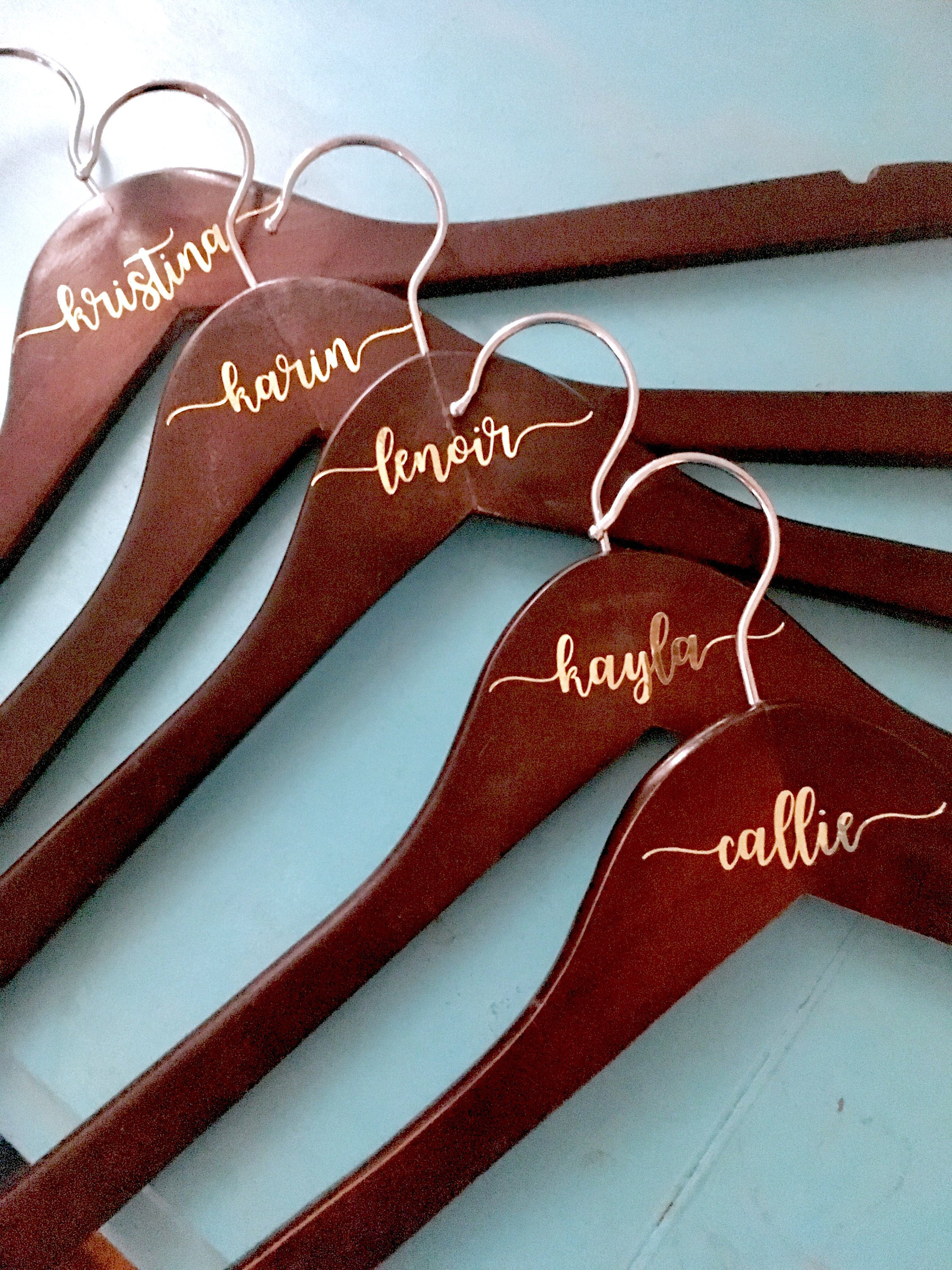 Personalized Hangers | Dress Hanger | Name Only | Bridesmaid Gift ...