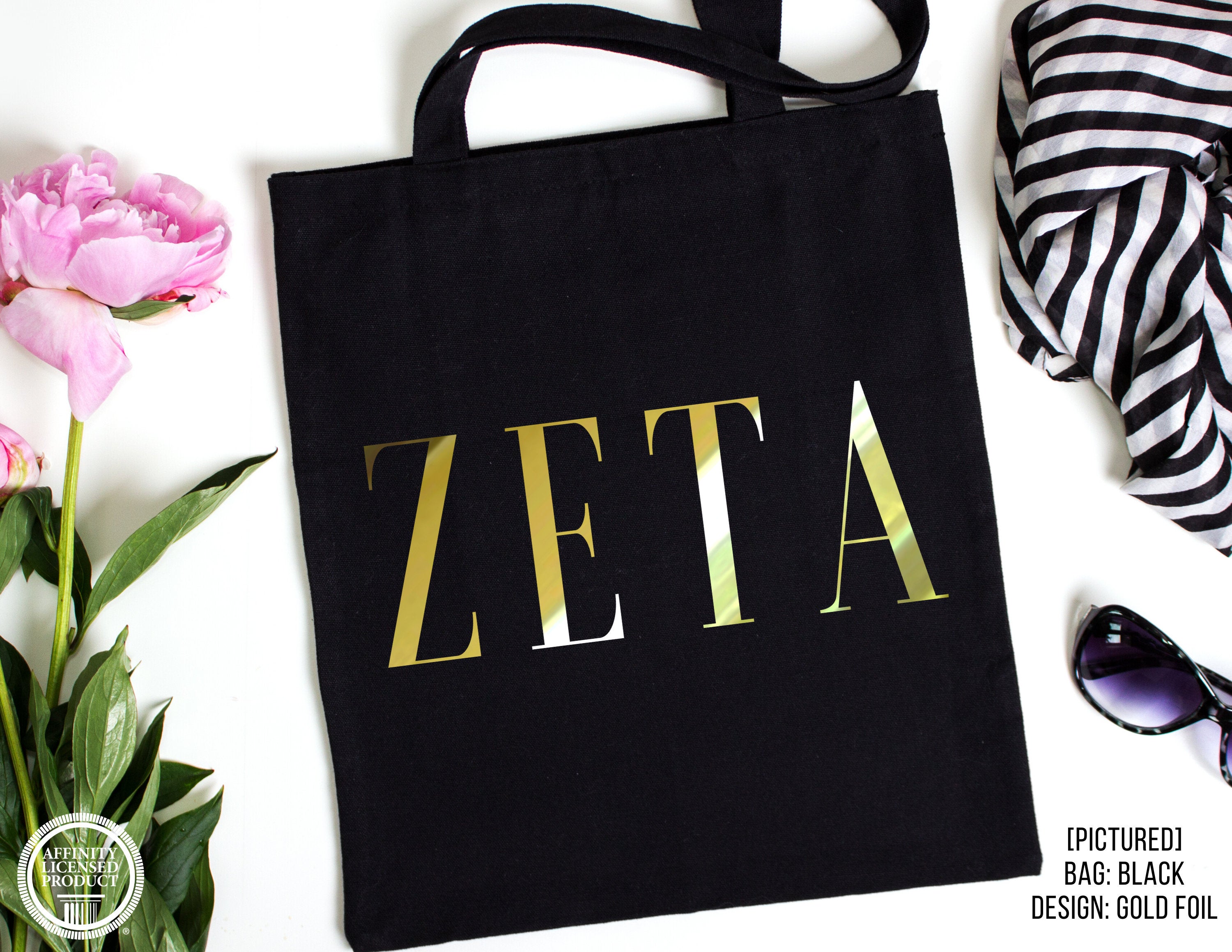 Sorority Tote | Greek Canvas Bag | Single Style | Chapter Name | Greek ...