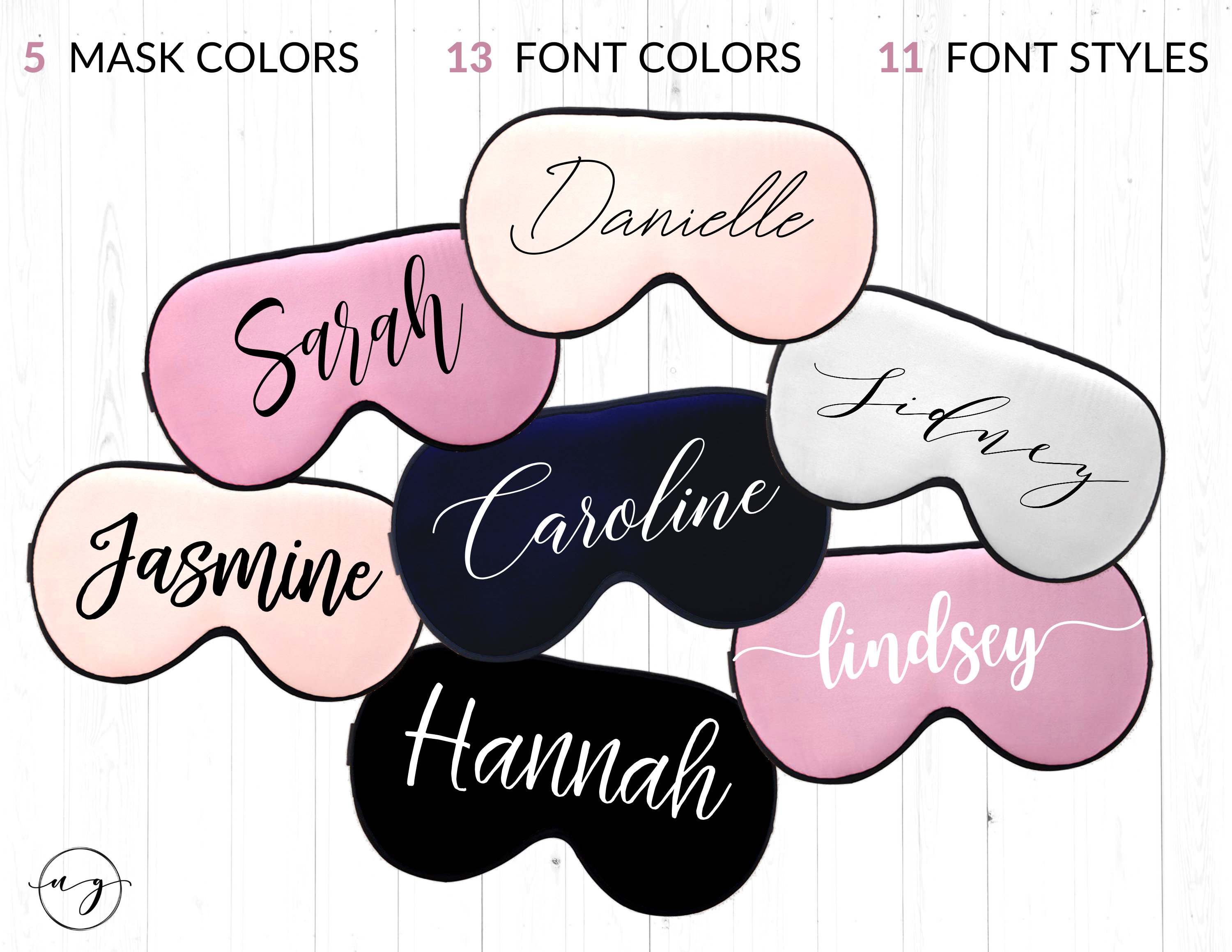 Personalized Sleep Mask | Custom Name Eye Mask | Silk Satin Mask ...