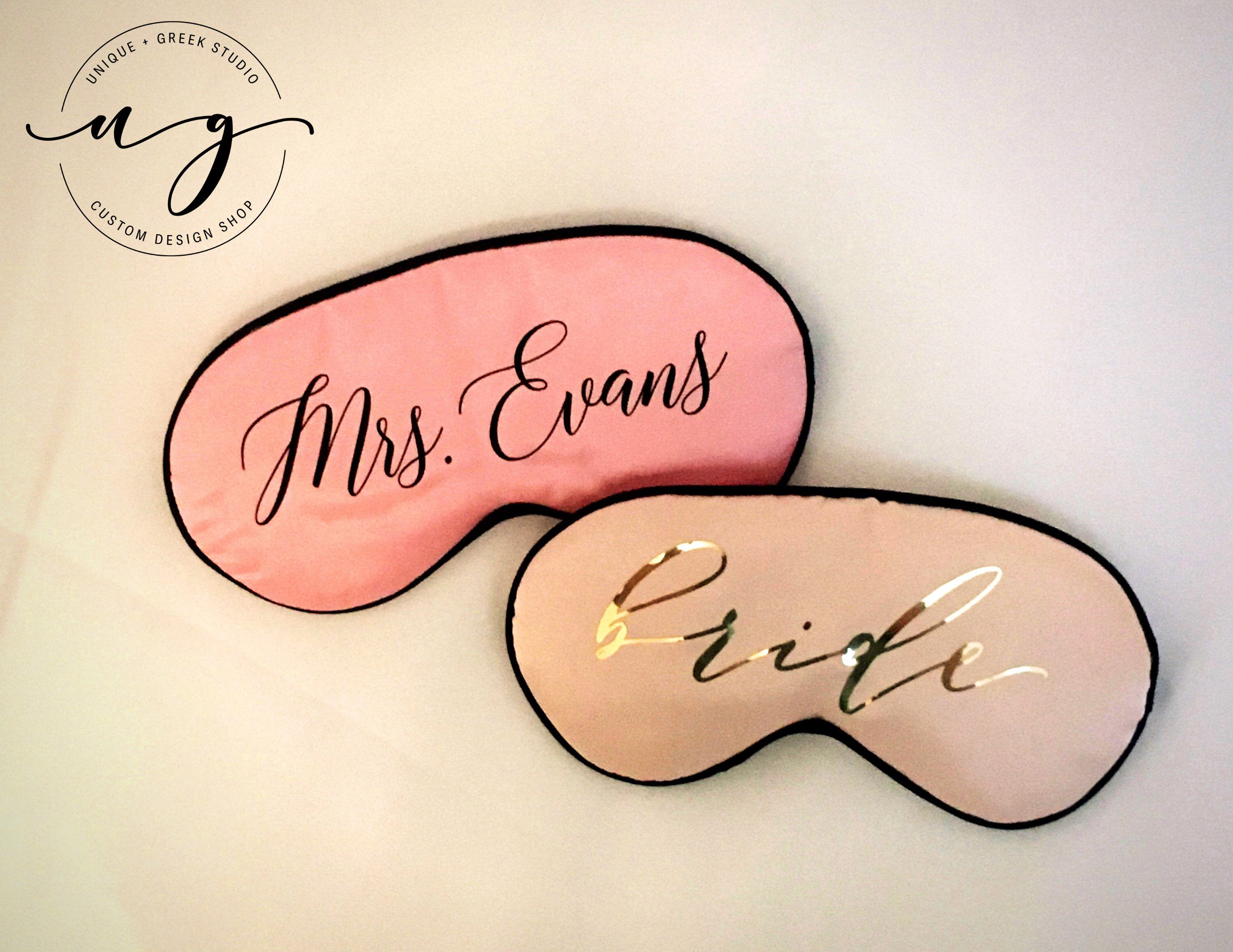 Personalized Sleep Mask | Custom Name Eye Mask | Silk Satin Mask ...
