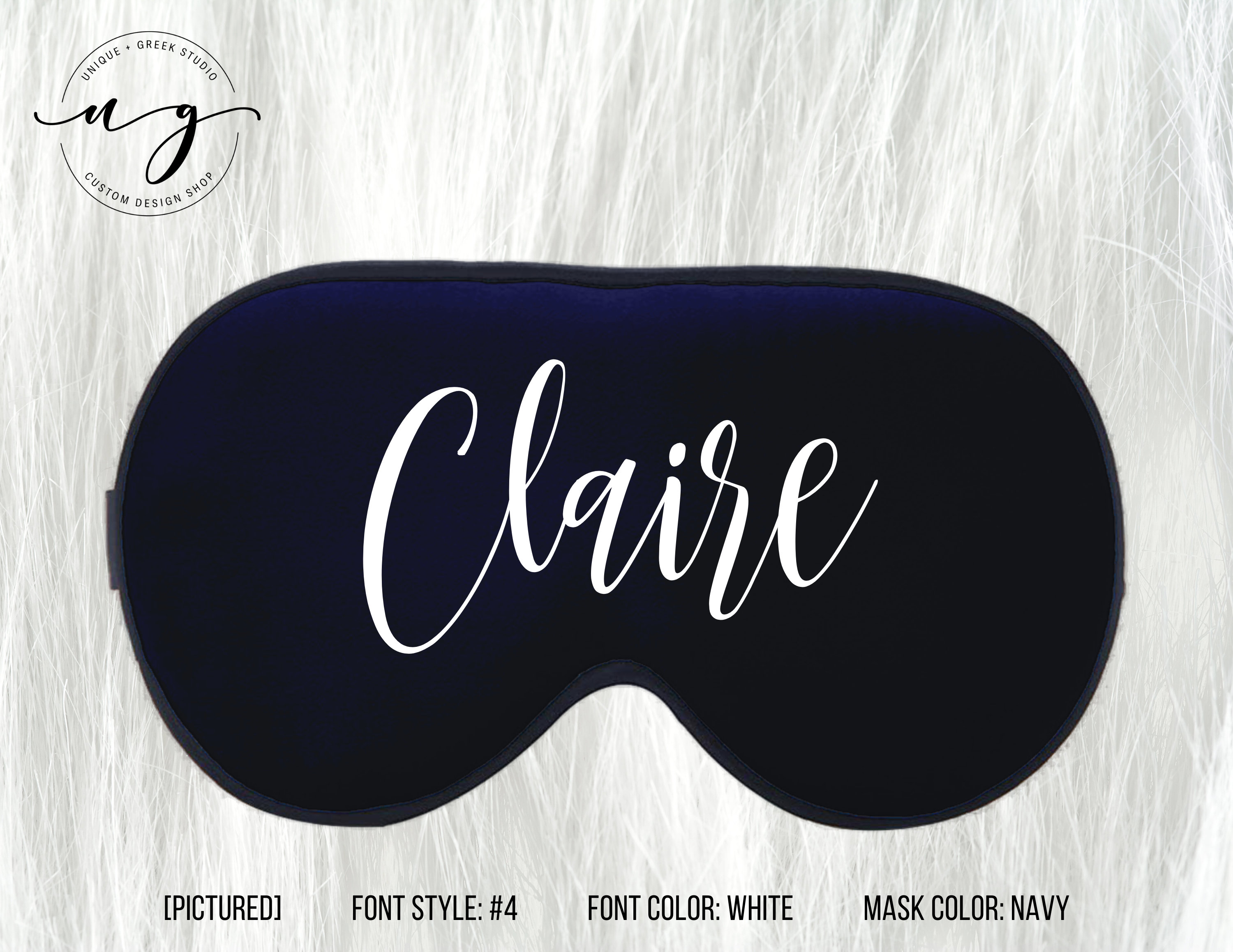 Personalized Sleep Mask | Custom Name Eye Mask | Silk Satin Mask ...